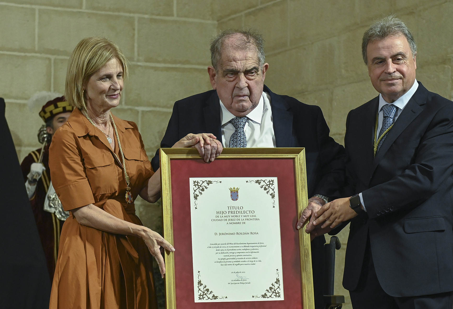 Jerónimo Roldán recibe el título de Hijo Predilecto de Jerez por su ...